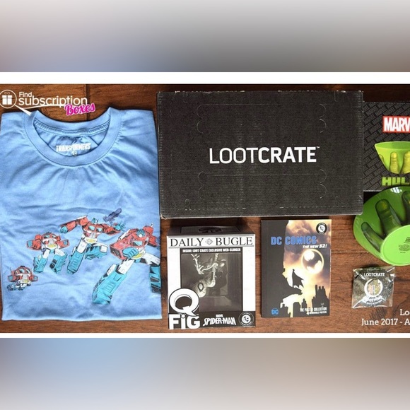 Loot Crate | Other | Loot Crate With Transformers And Spiderman And ...